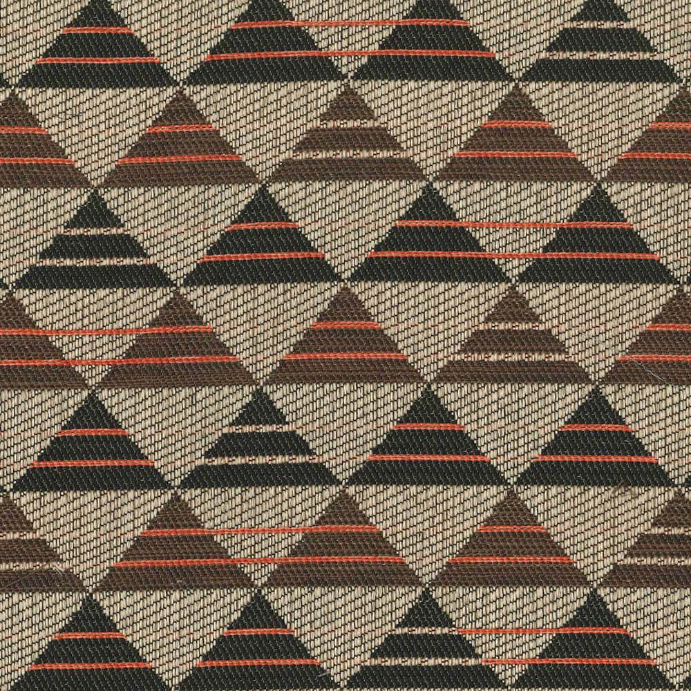 Brown Pink Geometric Triangle Kimball Brownstone Regal Fabric
