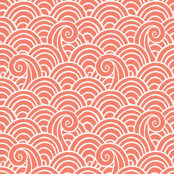 4081-26306 Alorah Coral Wave Wallpaper | The Fabric Co
