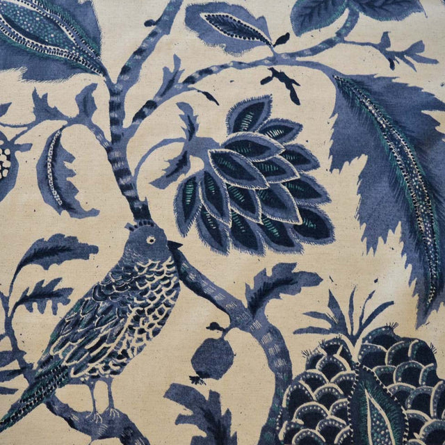 Jacobean Floral Fabric with Intricate Vintage Designs