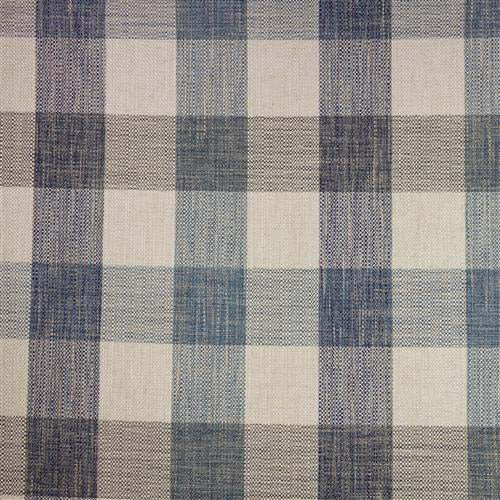 Blue and Grey Buffalo Check Upholstery Fabric | The Fabric Co.