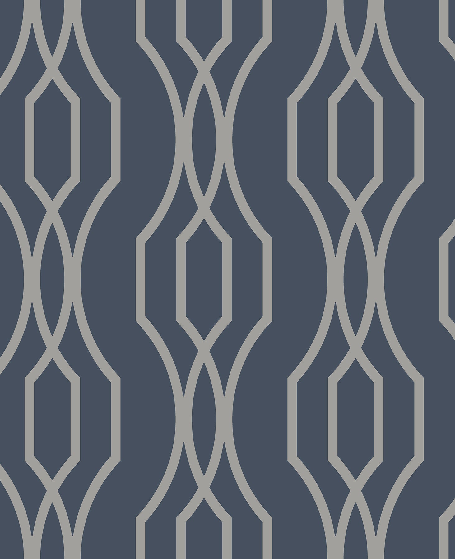 2782-24515 Coventry Blue Trellis Wallpaper | The Fabric Co