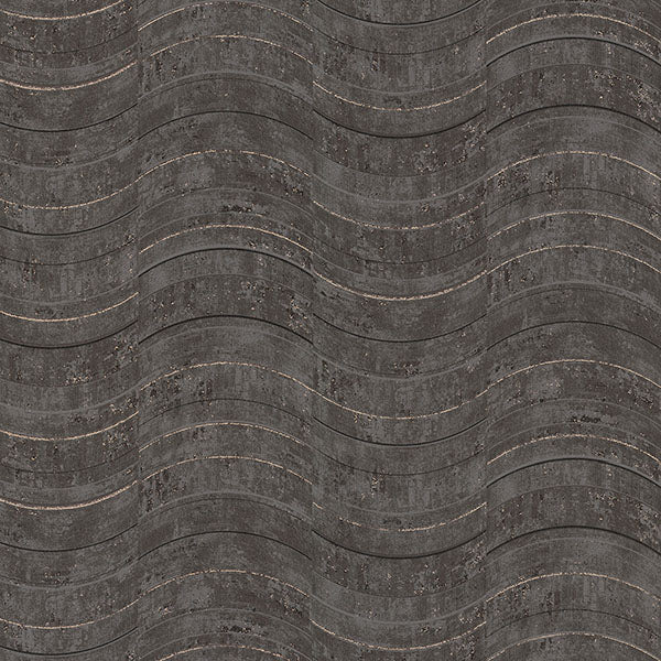 2927-10803 Hydra Dark Grey Geometric Wallpaper | The Fabric Co