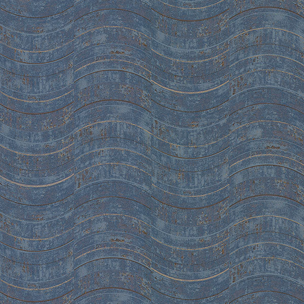 2927-10805 Hydra Blue Geometric Wallpaper | The Fabric Co