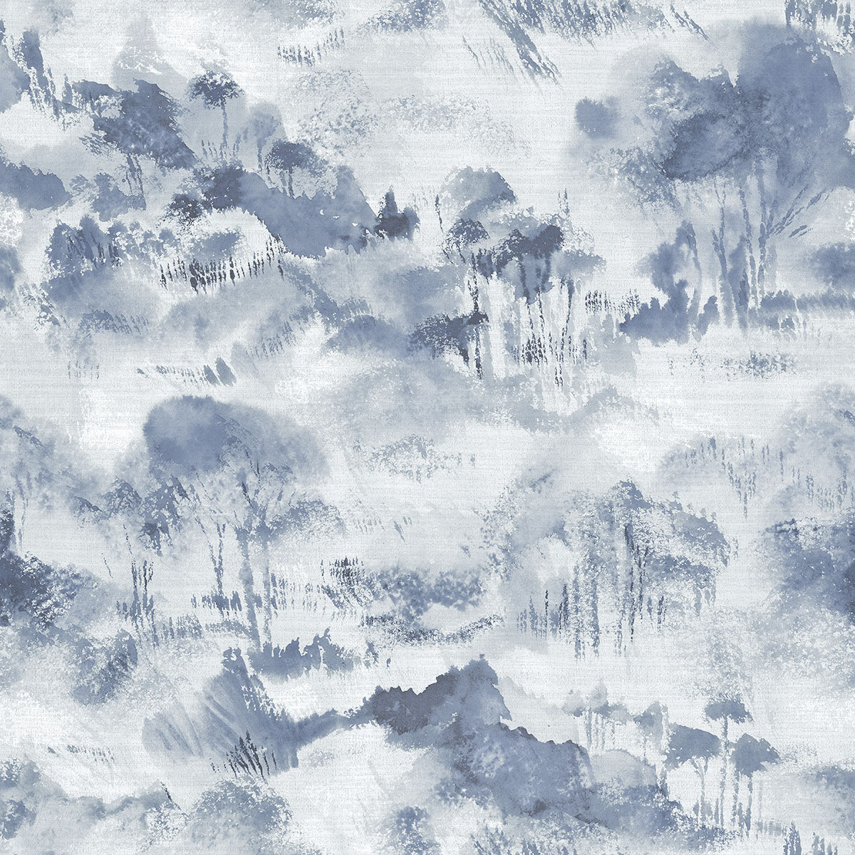 2975-87545 Nara indigo Toile Wallpaper | The Fabric Co