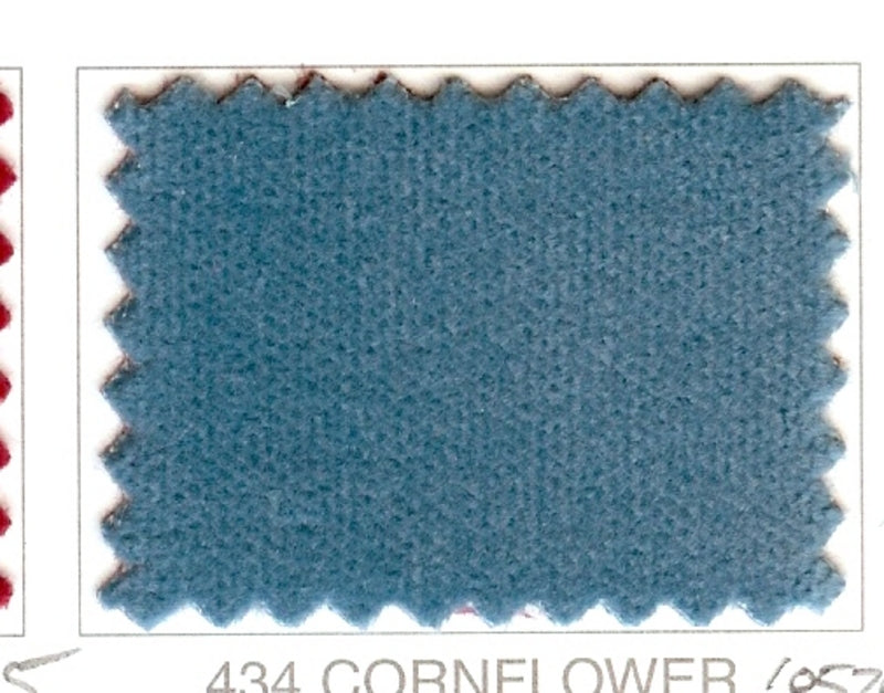 Velvet Upholstery Fabric Como 434 Cornflower | The Fabric Co