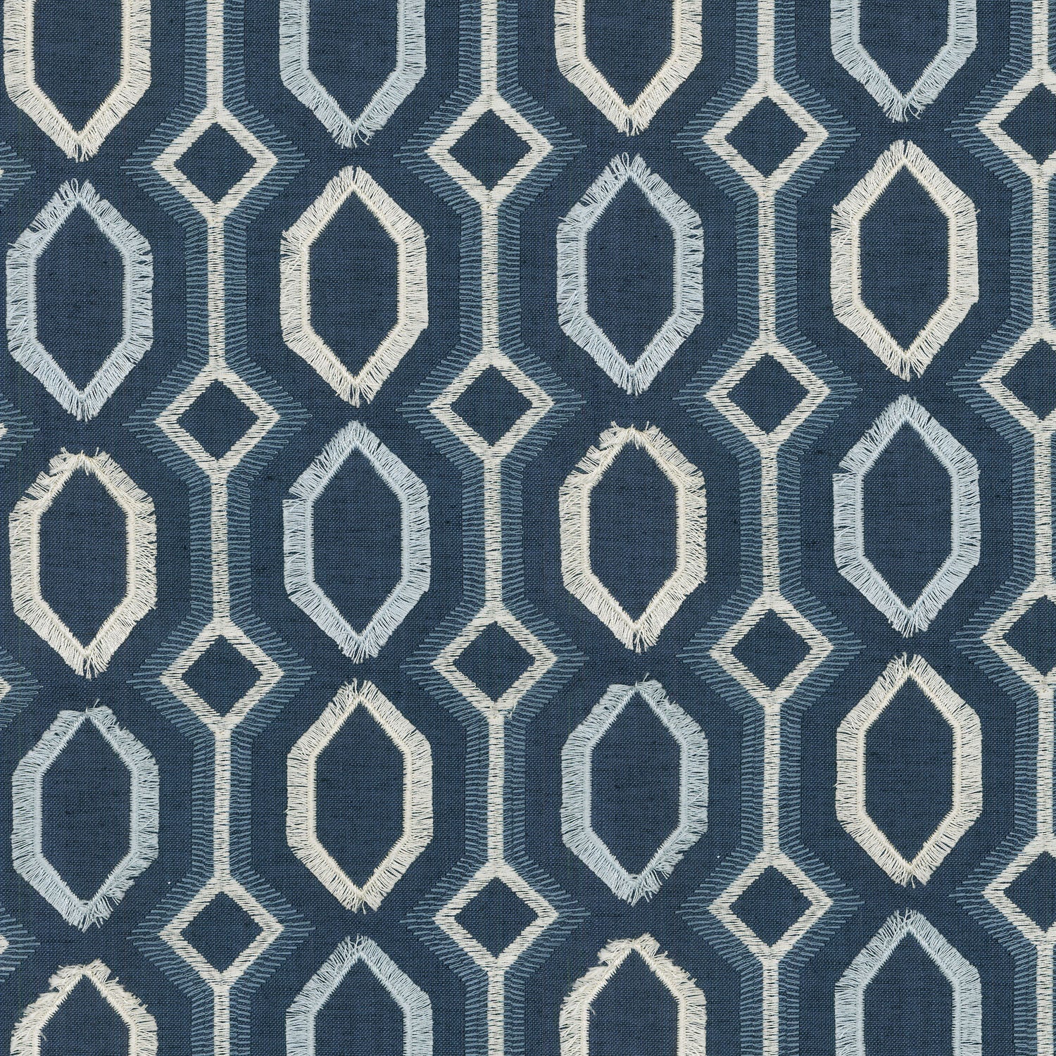 MAISIE EMBROIDERY 654491 DENIM Waverly Fabric | The Fabric Co