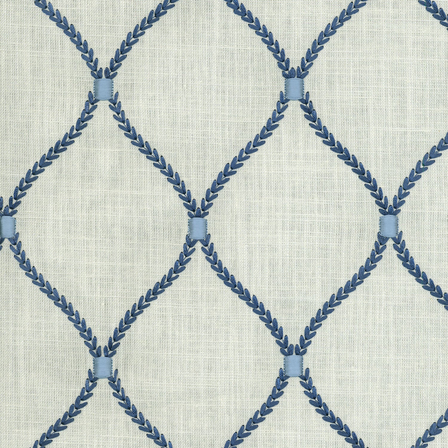 DEANE EMBROIDERY 700091 PORCELAIN Williamsburg Fabric | The Fabric Co