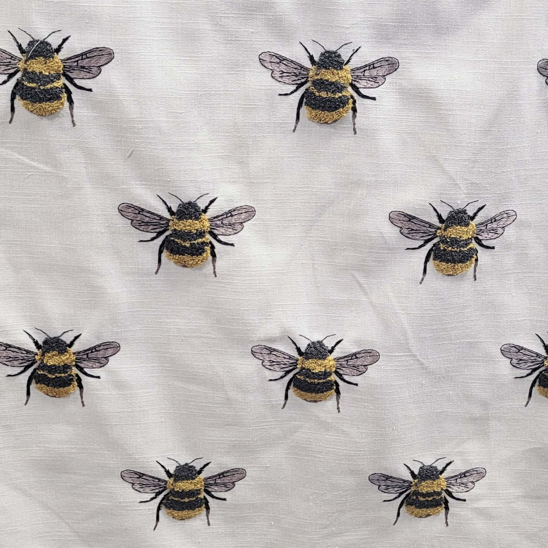 Busy Bee Honey Swavelle Mill Creek Embroidered Bee Fabric | The Fabric Co