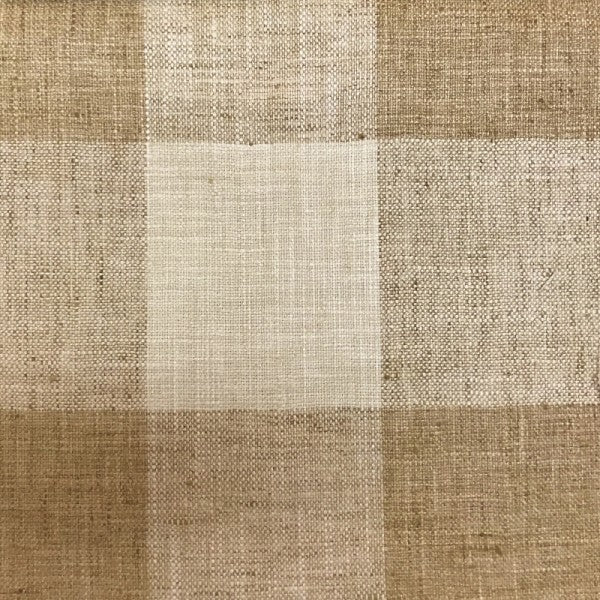 Tan Cream Woven Buffalo Check Check Please 127 Harvest P Kaufmann Fabric