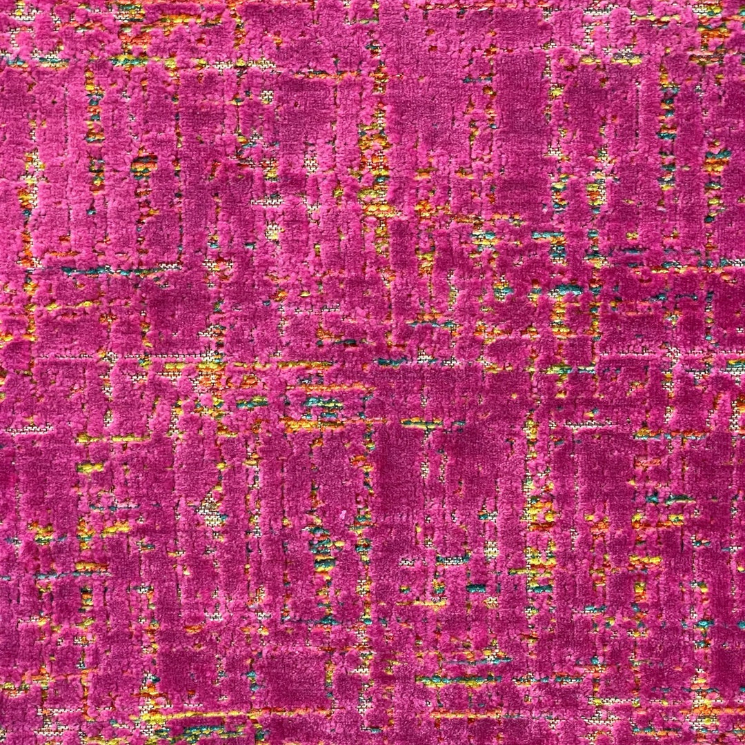 Moonstruck Fuchsia Cut Velvet Covington Fabric