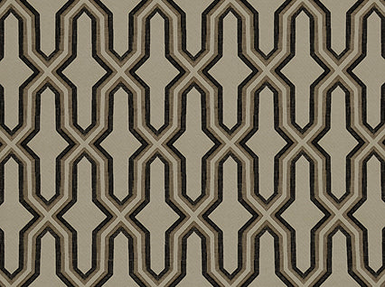 Black Brown Geometric Upholstery Disco 922 Granite Covington Fabric