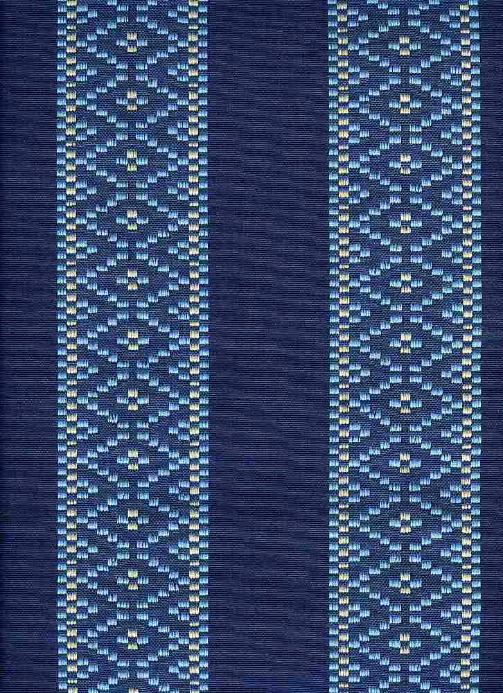 Blue Southwest Upholstery Stripe Swedish Stripe Ocean Laura Kiran Fabric