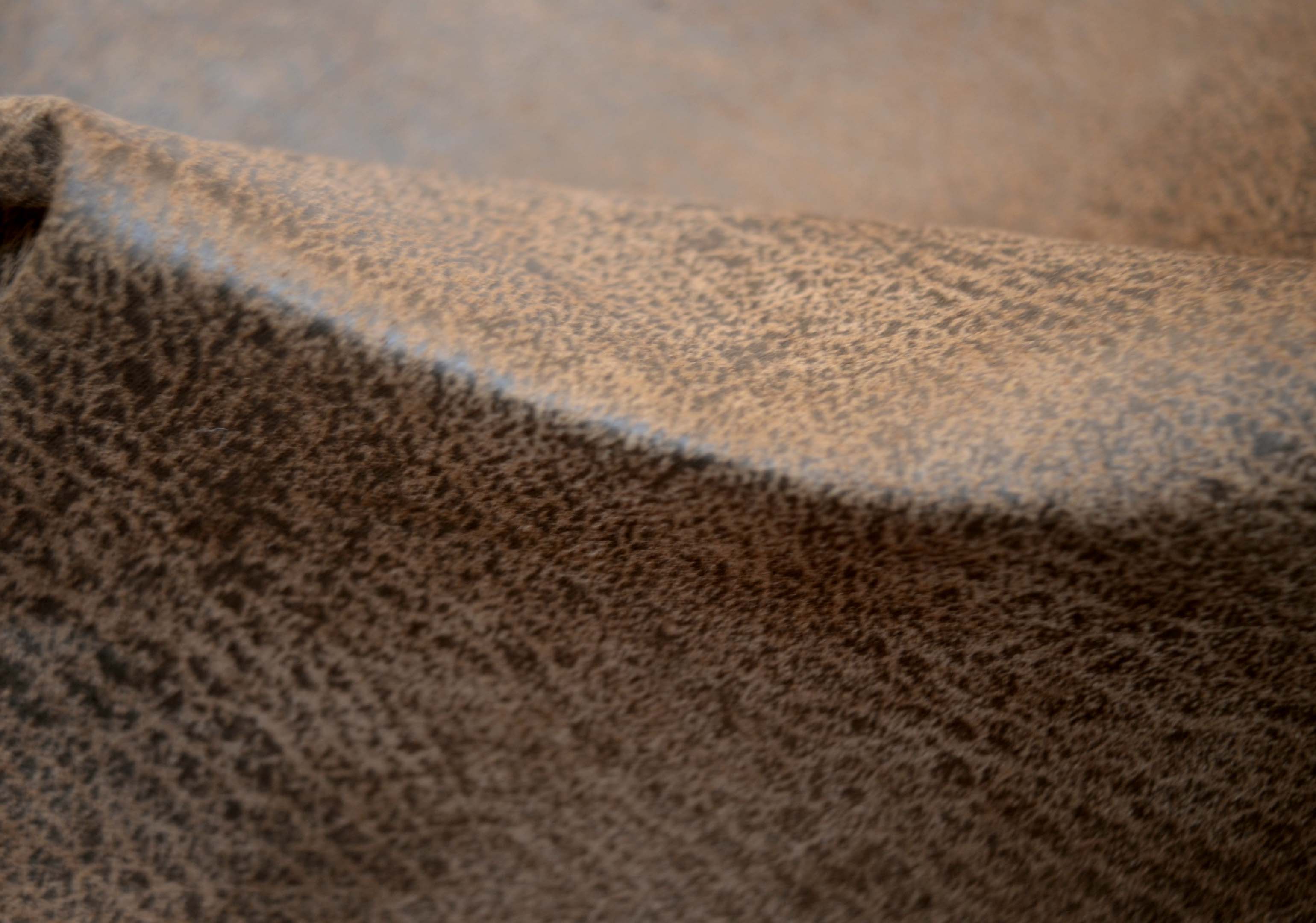 Brown Polyester Faux Leather Vagabond Pecan Culp Fabric